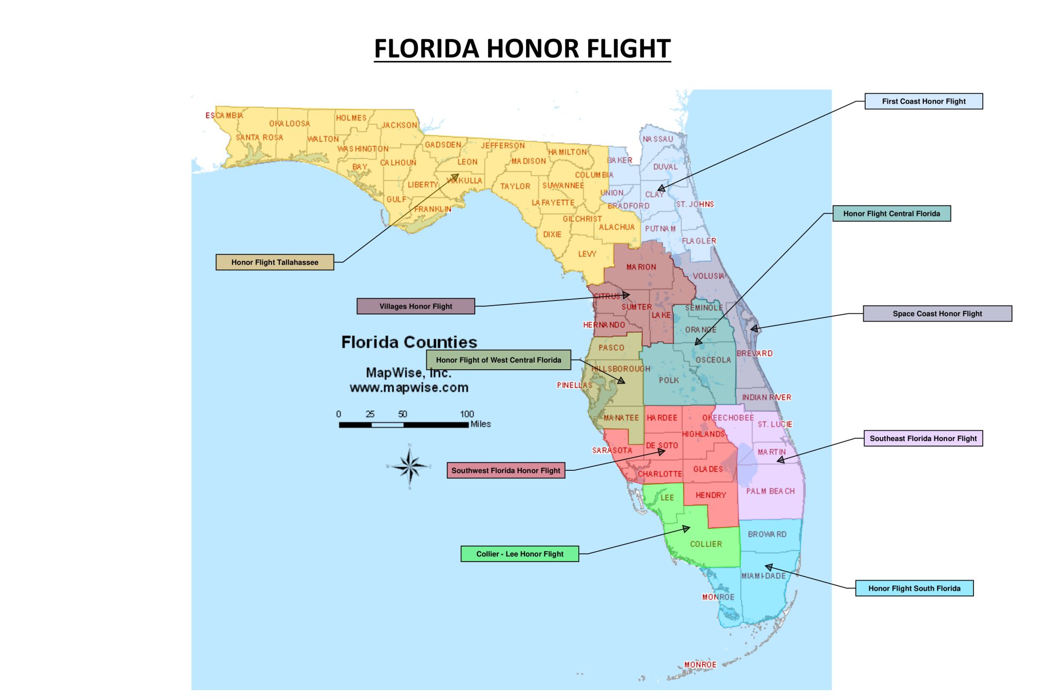 Final-Florida-Map-2024 | Villages Honor Flight
